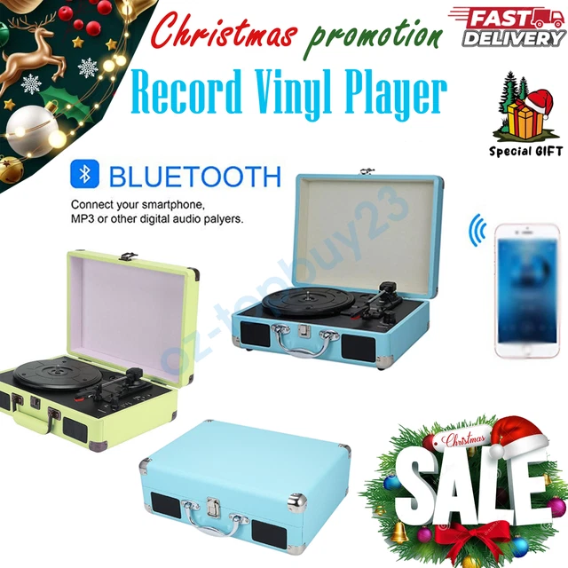 2025 RECORD PLAYER Turntable 33/45/78 RPM Records Fashion Vinyl ...