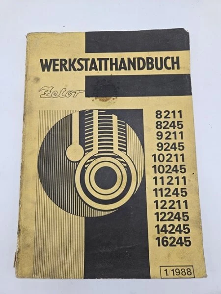 WERKSTATTHANDBUCH ERSATZTEILKATALOG ZETOR 8211 8245 9211 9245 10211 ...