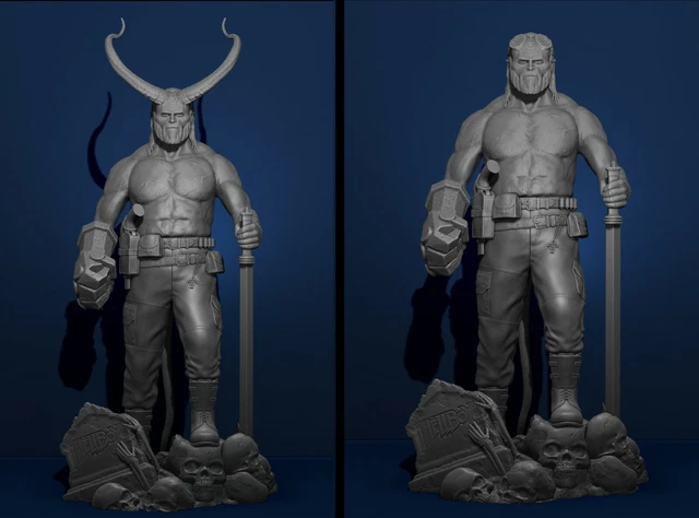HELLBOY MARVEL FILE STL Diorama Model Miniature Assembly For All 3D ...