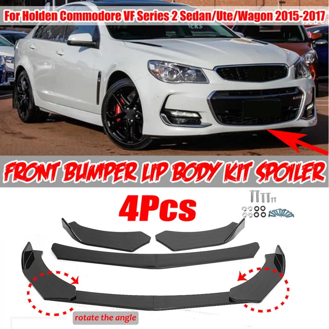 CARBON LOOK FRONT Bumper Lip For Holden Commodore VF VE Series 2 Sedan ...