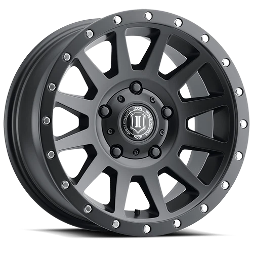 20X10 ICON ALLOYS Compression Satin Black Wheel 5x5 (-12mm) EUR 293,98 ...