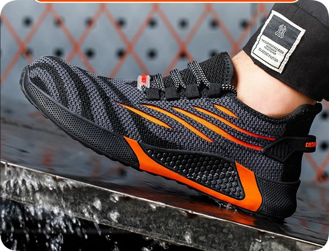 NEW UNISEX LIGHTWEIGHT Safety Work Trainers - Composite Plastic Toe Cap ...
