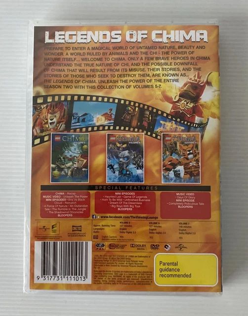LEGO LEGENDS OF Chima Season 2 Vol 5-7 (DVD, 2013) Brand New Sealed ...