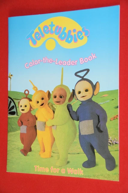 VINTAGE NEW TELETUBBIES Color the Leader Time for a Walk Coloring Book ...