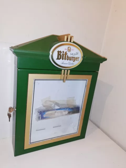 VITRINE DE MENU Enseigne Lumineuse De Bar Publicitaire Biere Bitburger ...