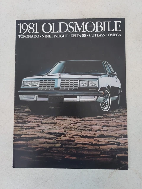 VINTAGE 1981 OLDSMOBILE GM Models Promotional Car Brochure Catalog 8"x ...