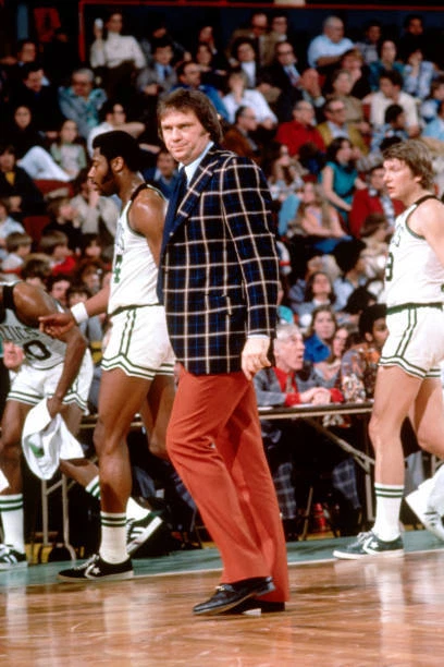 HEAD COACH TOM Heinsohn Of The Boston Celtics Looks On 1974 OLD PHOTO ...