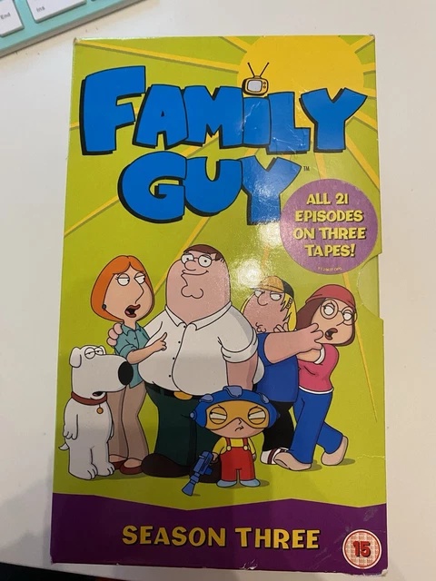 FAMILY GUY SEASON 3 Three Vhs Video Cult Rare £49.99 - PicClick UK