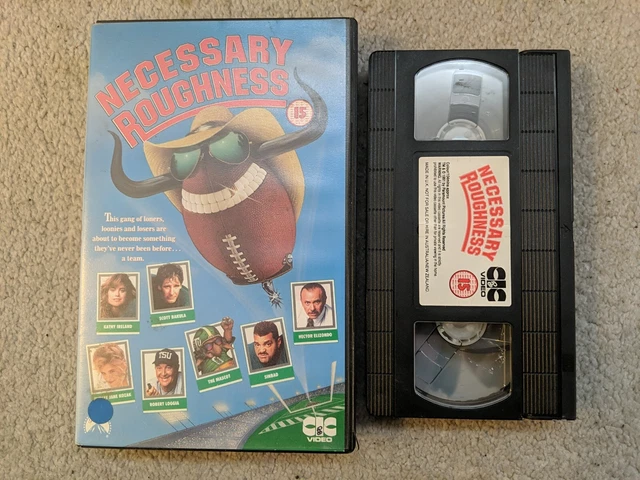 NECESSARY ROUGHNESS VHS Video Big Box Ex Rental Large Case CIC EUR 11 ...