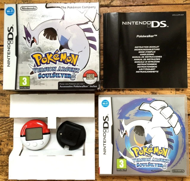 POKÉMON VERSION ARGENT Soulsilver + Pokéwalker Complet Nintendo Ds Pal ...