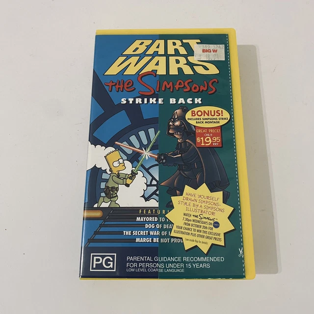 THE SIMPSONS VHS Video - Bart Wars The Simpsons Fight Back (VHS, 1998 ...