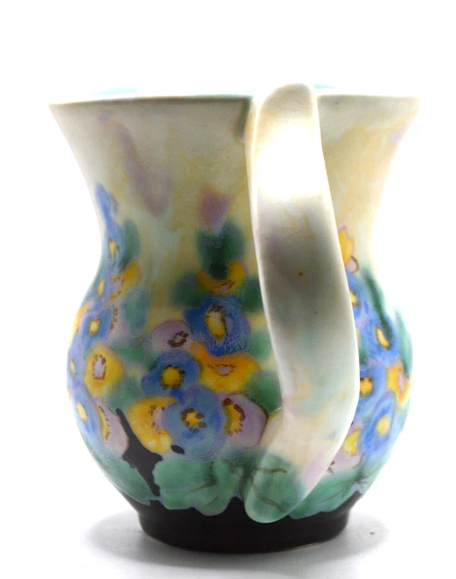 1930S ART DECO Beswick Hand Painted Pitcher #292 Hollyhocks $45.00 ...