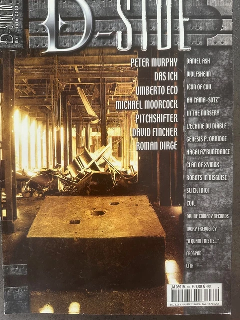 D-SIDE MAGAZINE N°10, Peter Murphy, David Fincher, Michael Moorcock ...