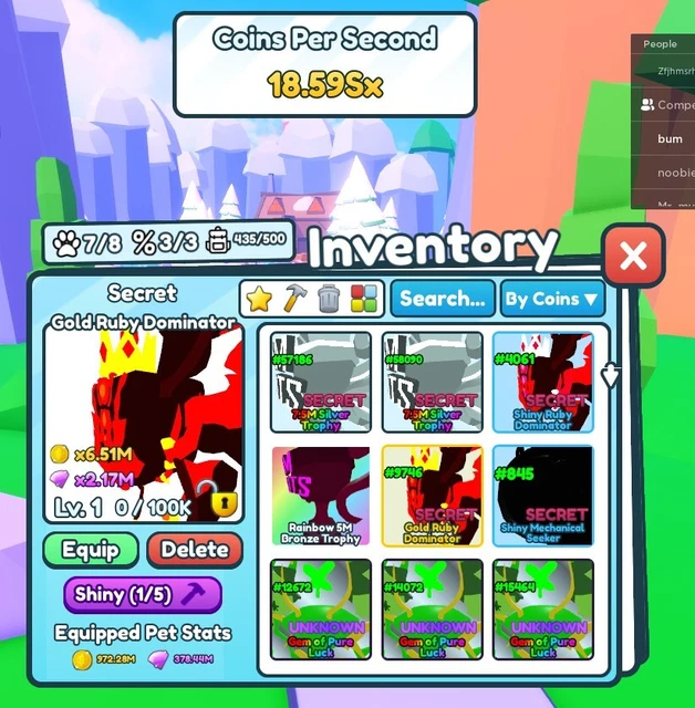 FREE HATCHER PETS! (unknowns, secrets, %pets, golds, shinys) £5.00 ...