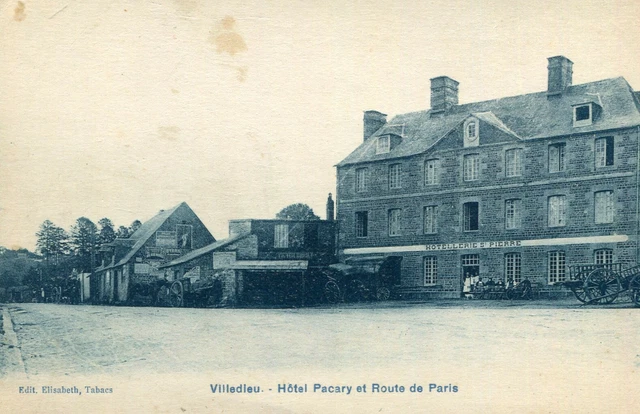 CARTE VILLEDIEU LES POELES Hôtel Pacary et Route de Paris EUR 3,45 ...