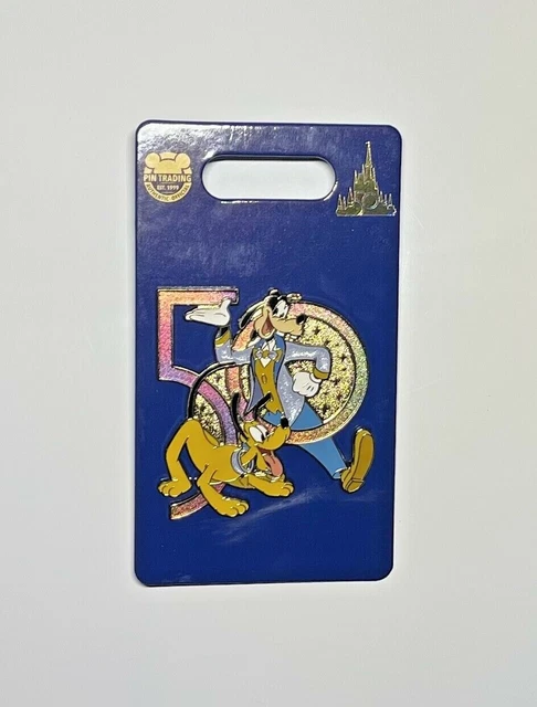 WDW 50TH ANNIVERSARY Goofy and Pluto Walt Disney World Pin EUR 18,51 ...