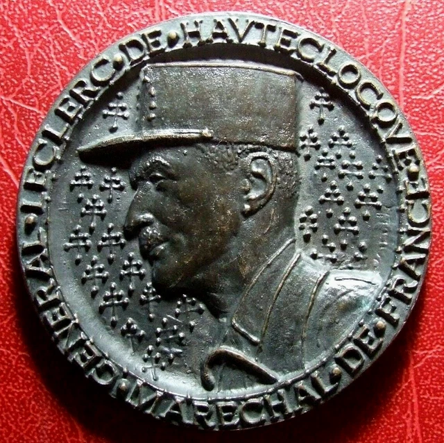 WWII 1944 FRENCH general Philippe Leclerc de Hauteclocque medal £55.08 ...