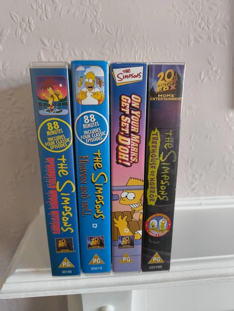 6 XTHE SIMPSONS VHS Bundle, Heaven And Hell Treehouse Of Horror Murder ...