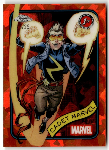 TOPPS MARVEL CHROME 2025 Card No. 88 Cadet Marvel Orange Sappire ...