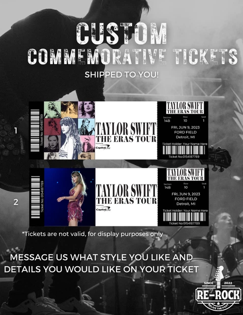 TAYLOR SWIFT THE Eras Tour VIP Merch Box SOUVENIR TICKET - NOT AN ...