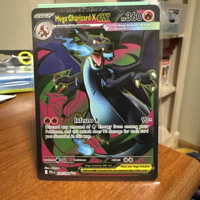 MEGA CHARIZARD X ex 109/094 Me02: Phantasmal Flames Holo £31.19 ...