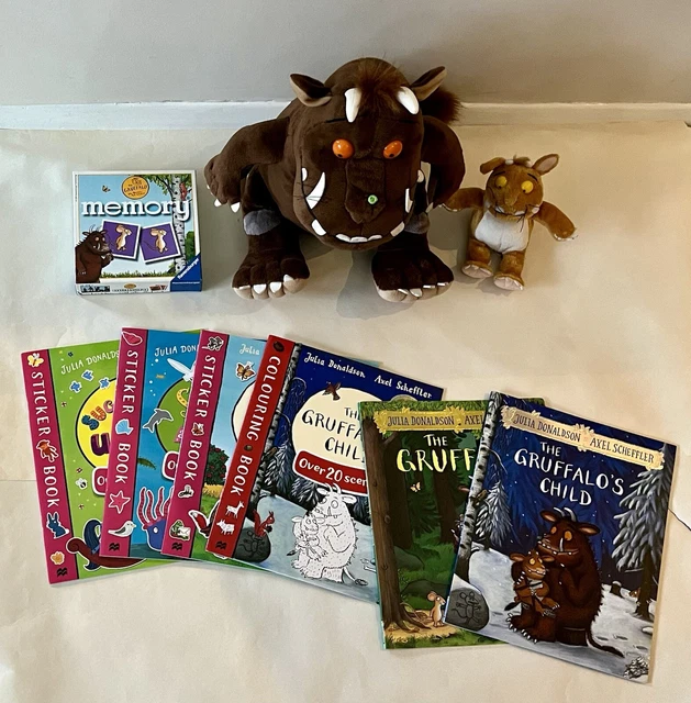JULIA DONALDSON GRUFFALO & Gruffalo’s Child Bundle Of Soft Plush Toys ...