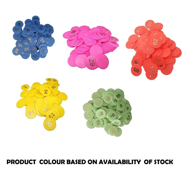 MULTIPURPOSE USE PLASTIC Number Token Coins-1 to 100 US £22.40 ...