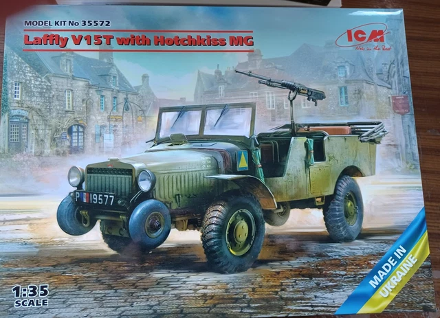1:35 ICM 35572 Laffly V15T with Hotchkiss MG EUR 29,90 - PicClick DE