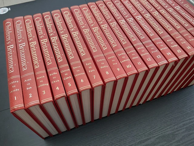 1970 CHILDRENS ENCYCLOPEDIA Britannica, complete set of Volumes 1 - 20 ...