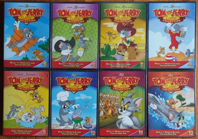 TOM & JERRY CLASSIC collection 8 x dvd job lot BUNDLE joblot NEW ...