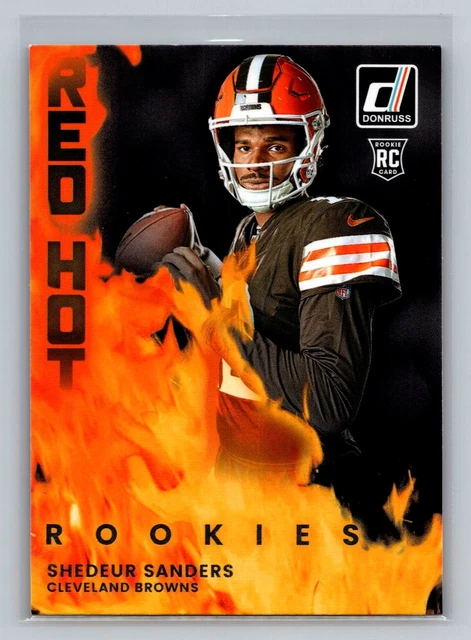 2025 DONRUSS SHEDEUR Sanders #RHR-SDS Red Hot Rookies Cleveland Browns ...
