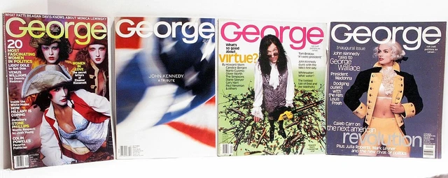 GEORGE MAGAZINE INAUGURAL Issue #1 1995 JFK John Kennedy Jr + Bonus ...