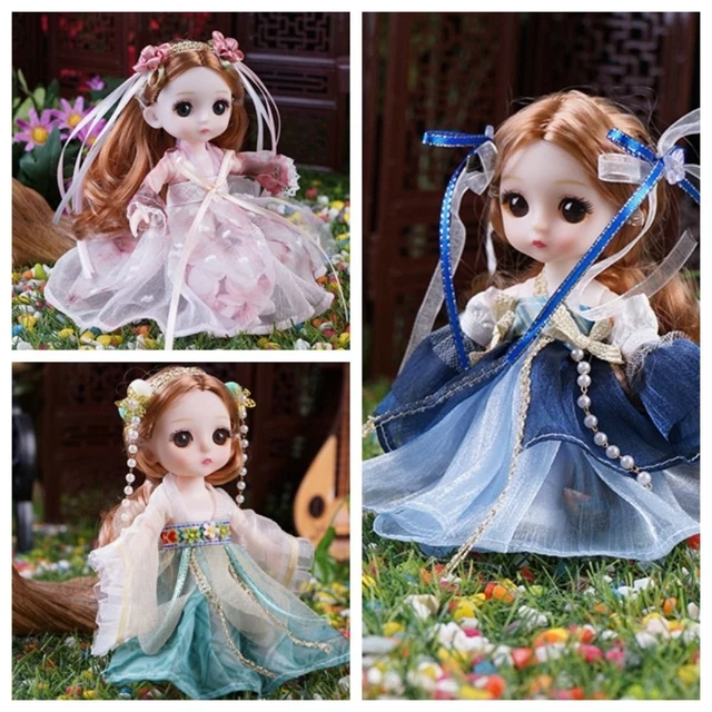 ANCIENT DRESS BJD Doll with Clothes Removable Joints Doll DIY Toy Girls ...