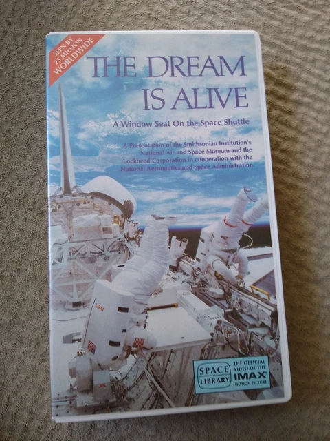 OFFICIAL IMAX SPACE Library VHS *The Dream Is Alive Window Seat on ...