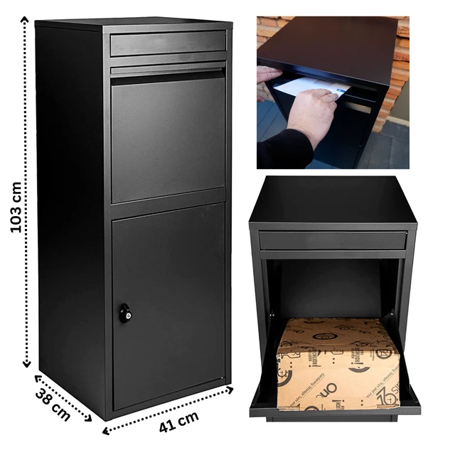EXTRA LARGE PARCEL Box Lockable Package Delivery Letter Post Storage ...