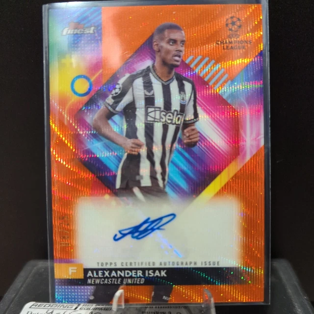 ALEXANDER ISAK TOPPS Finest UCL 2023-24 Auto arancione/25 EUR 18,65 ...