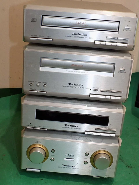 TECHNICS STEREO AMPLIFIER SE-HD350 CD player Cassette Deck Tuner hifi ...