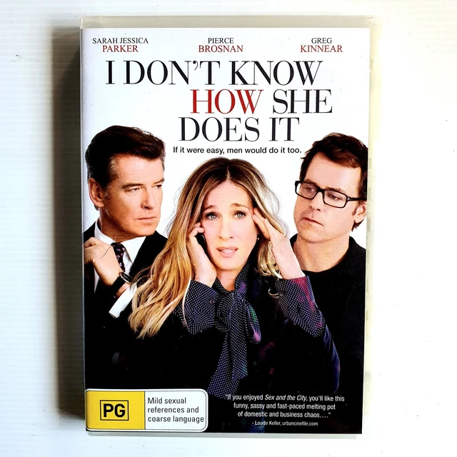 I DON'T KNOW How She Does It DVD Comedy, Sarah Jessica Parker, Region 4, VGC $7.88 - PicClick AU