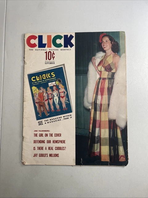 CLICK MAGAZINE VOL. 3 #8-- September 1940 Illustrated Cover *Read for ...