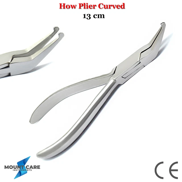 HOW PLIER CURVED Angled Pliers Orthodontic Wire Bending Dental Braces ...