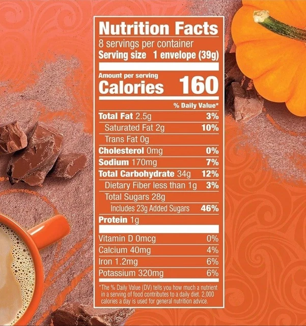 SWISS MISS HOT Chocolate PUMPKIN SPICE Real Cocoa Nonfat Milk Premium ...