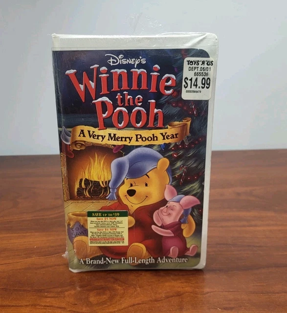 WINNE THE POOH A Very Merry Pooh Year NEW SEALED VHS 2002 Disney CLAM ...