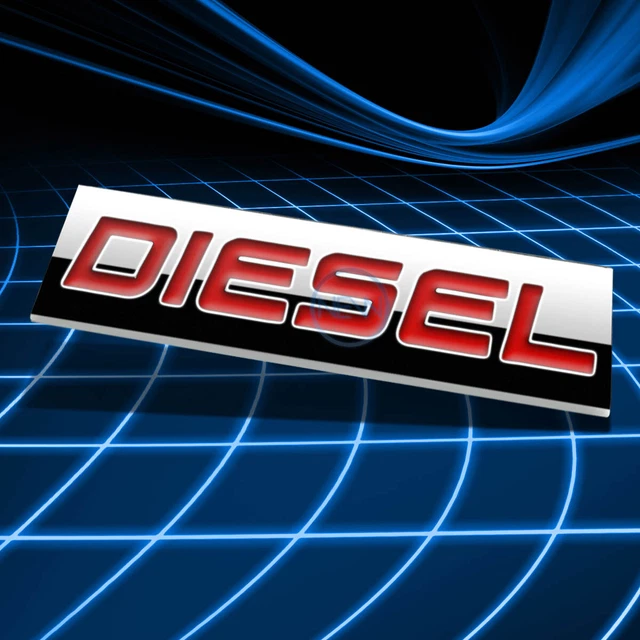 METAL 3D EMBLEM Decal Logo Trim Badge Sticker Polish Chrome Red Text ...