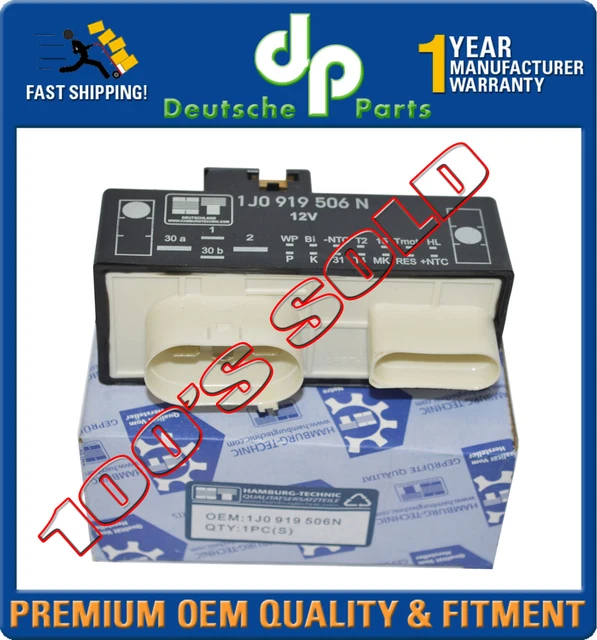 VW GOLF JETTA V6 2.8 GTI VR6 R32 AUXILIARY Fan Control UNIT RELAY ...