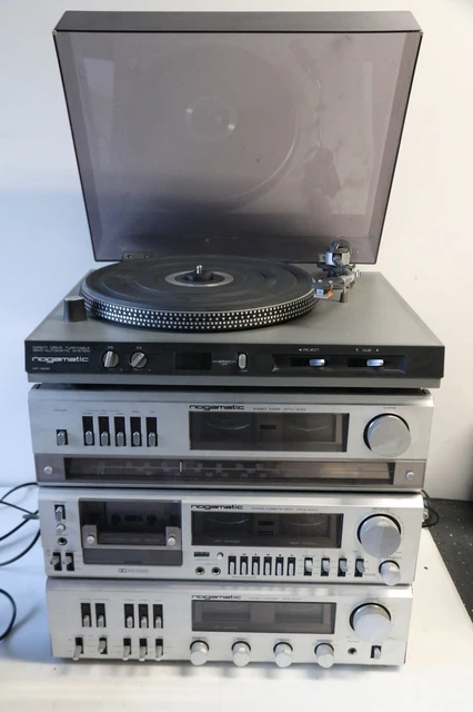 CHAINE HIFI VINTAGE NOGAMATIC Ampli MPA3040 Tuner MTU3100 K7 MCD3000 TD ...