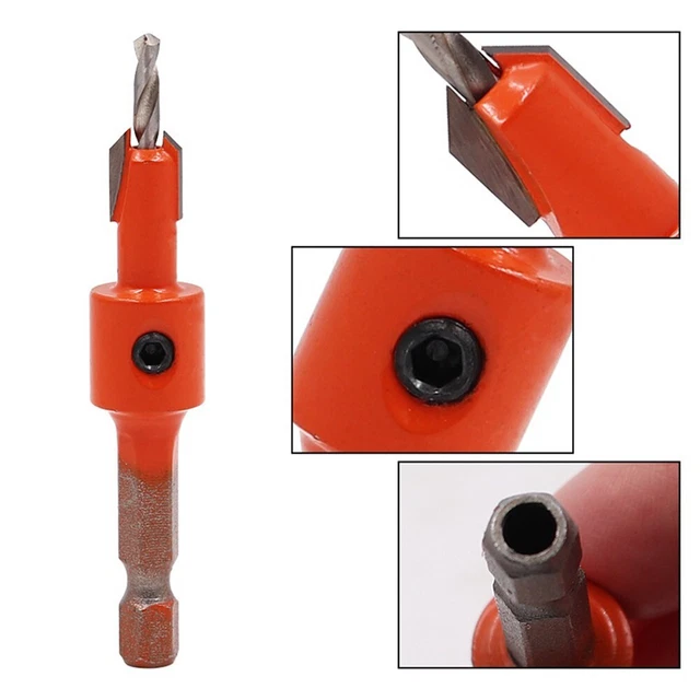 ADJUSTABLE STOP COLLAR Countersink and Counterbore Drill Bit for ...