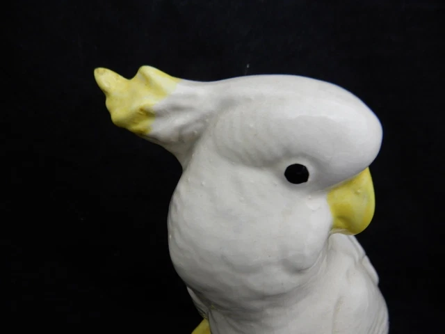 PORCELAIN COCKATOO 19CM Tall Maker Unknown Vintage £9.99 - PicClick UK