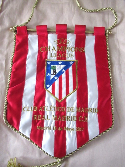 RARO PENNANT FIFA Calcio Atletico Real Madrid Champions League ...