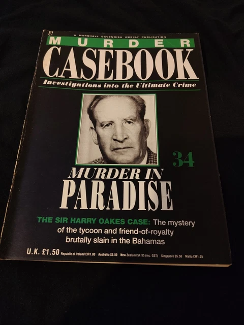 MURDER CASEBOOK MAGAZINE Issue 34 Sir Harry Oakes £2.24 - PicClick UK