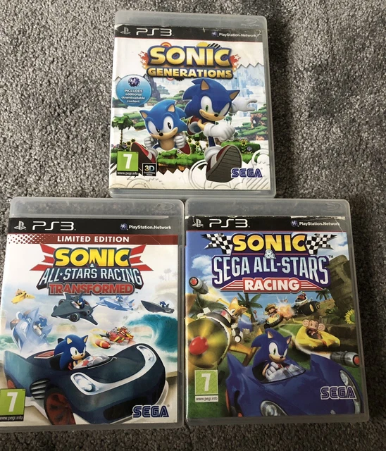 SONIC GENERATIONS, SONIC All stars Racing & Transformed (PlayStation 3 ...